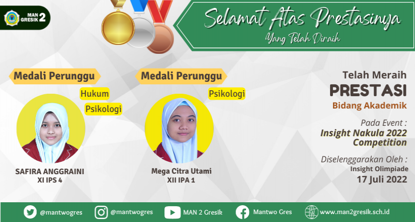 2 SISWA MAN 2 GRESIK RAIH PRESTASI PADA INSIGHT 2022 | MAN 2 GRESIK
